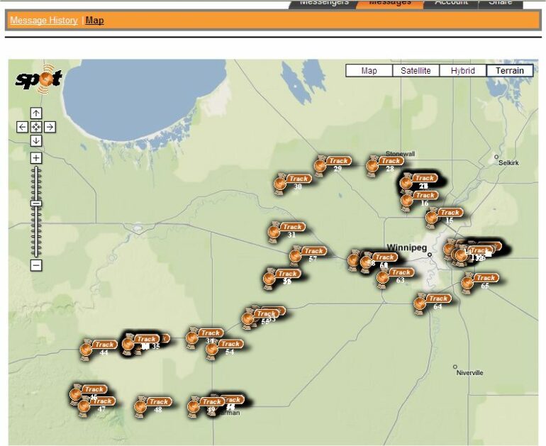 SPOT GPS Satellite Tracking - Jeep Wrangler (TJ)